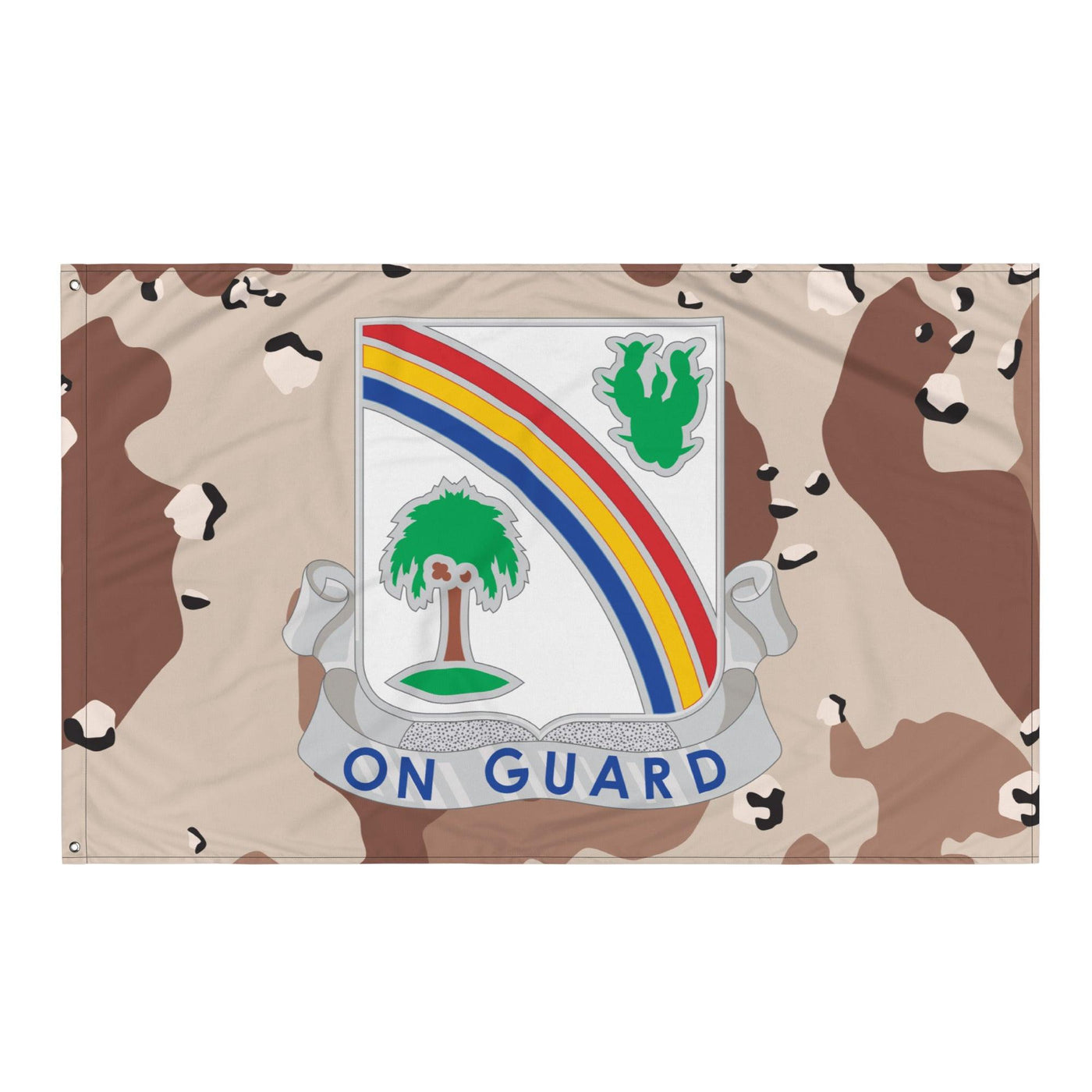 U.S. Army 168th Infantry Regiment Chocolate-Chip Camo Flag