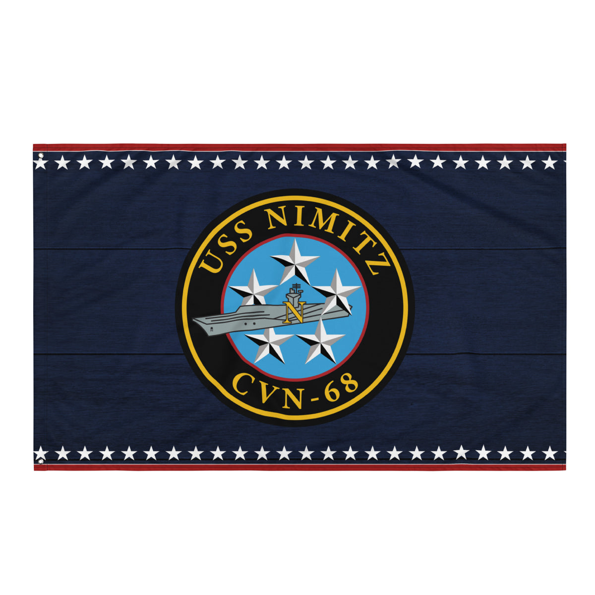 Patriotic USS Nimitz (CVN-68) Aircraft Carrier Flag