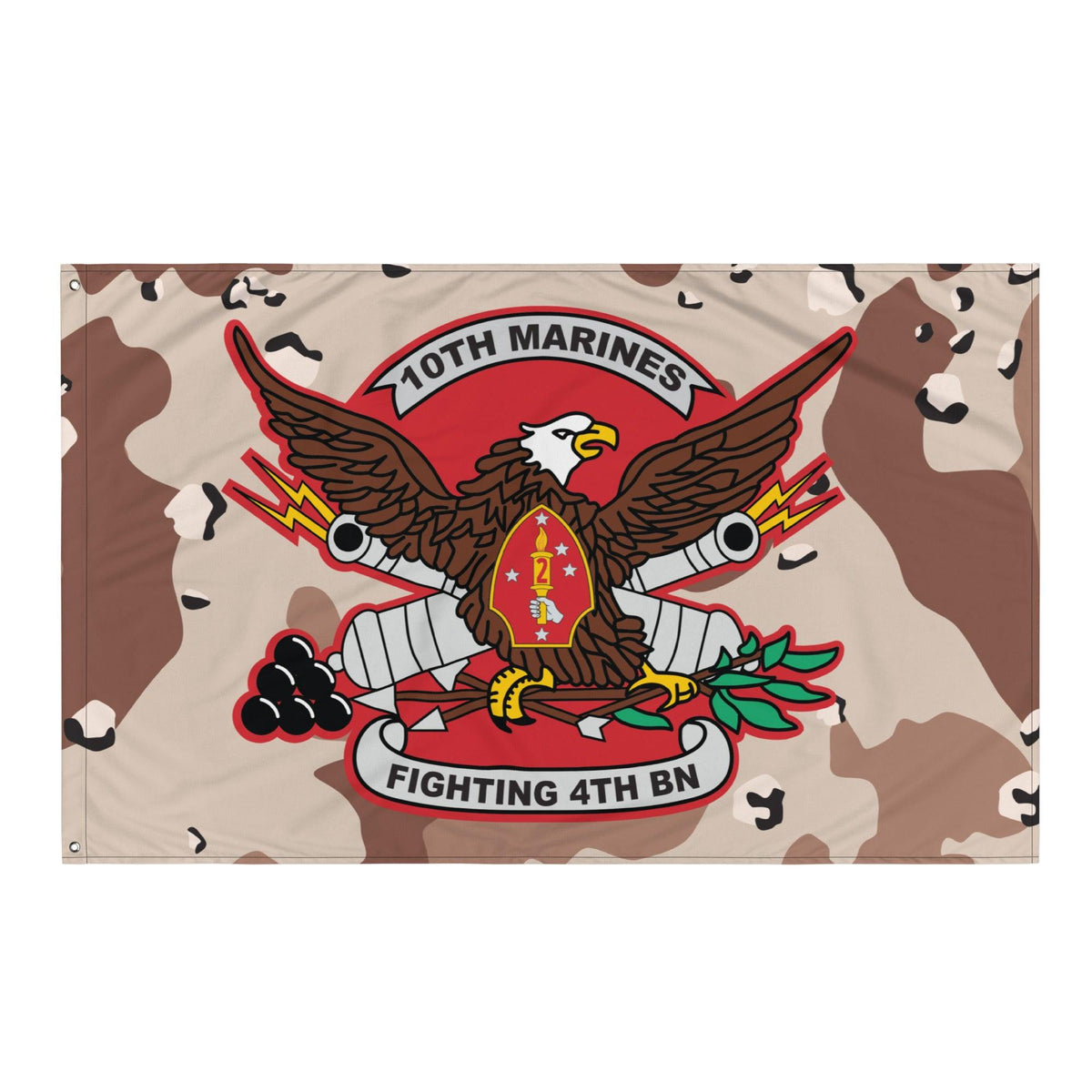 4/10 Marines Chocolate-Chip Camo USMC Flag