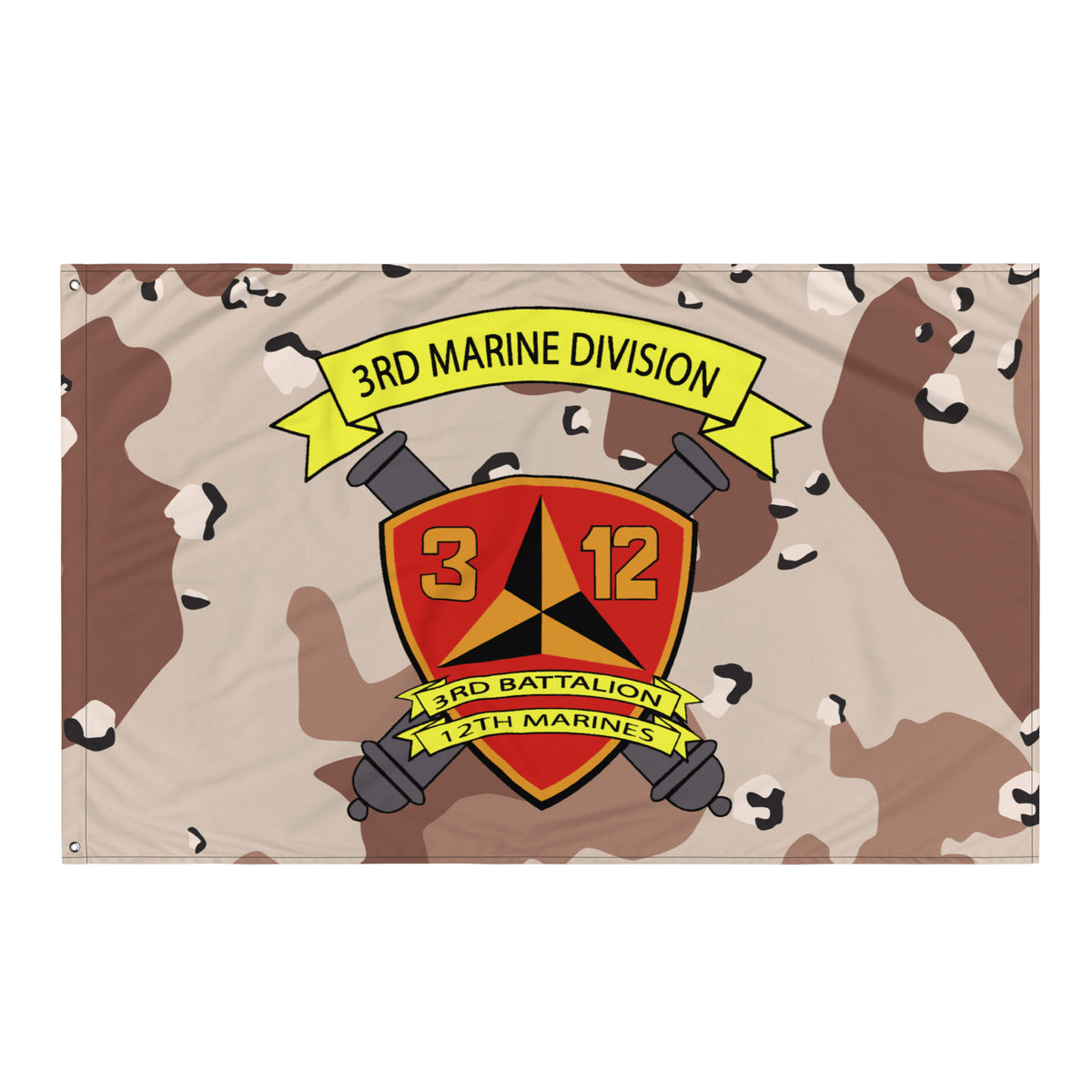 3/12 Marines Chocolate-Chip Camo USMC Flag