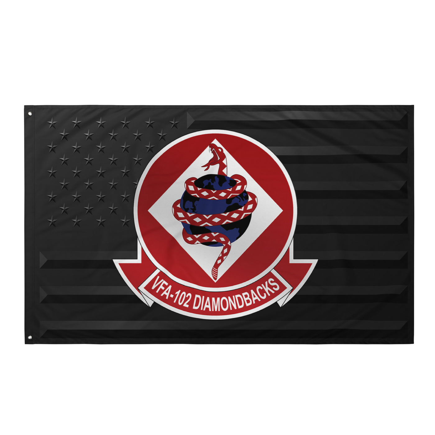 U.S. Navy Strike Fighter Squadron 102 (VFA-102) Black American Flag
