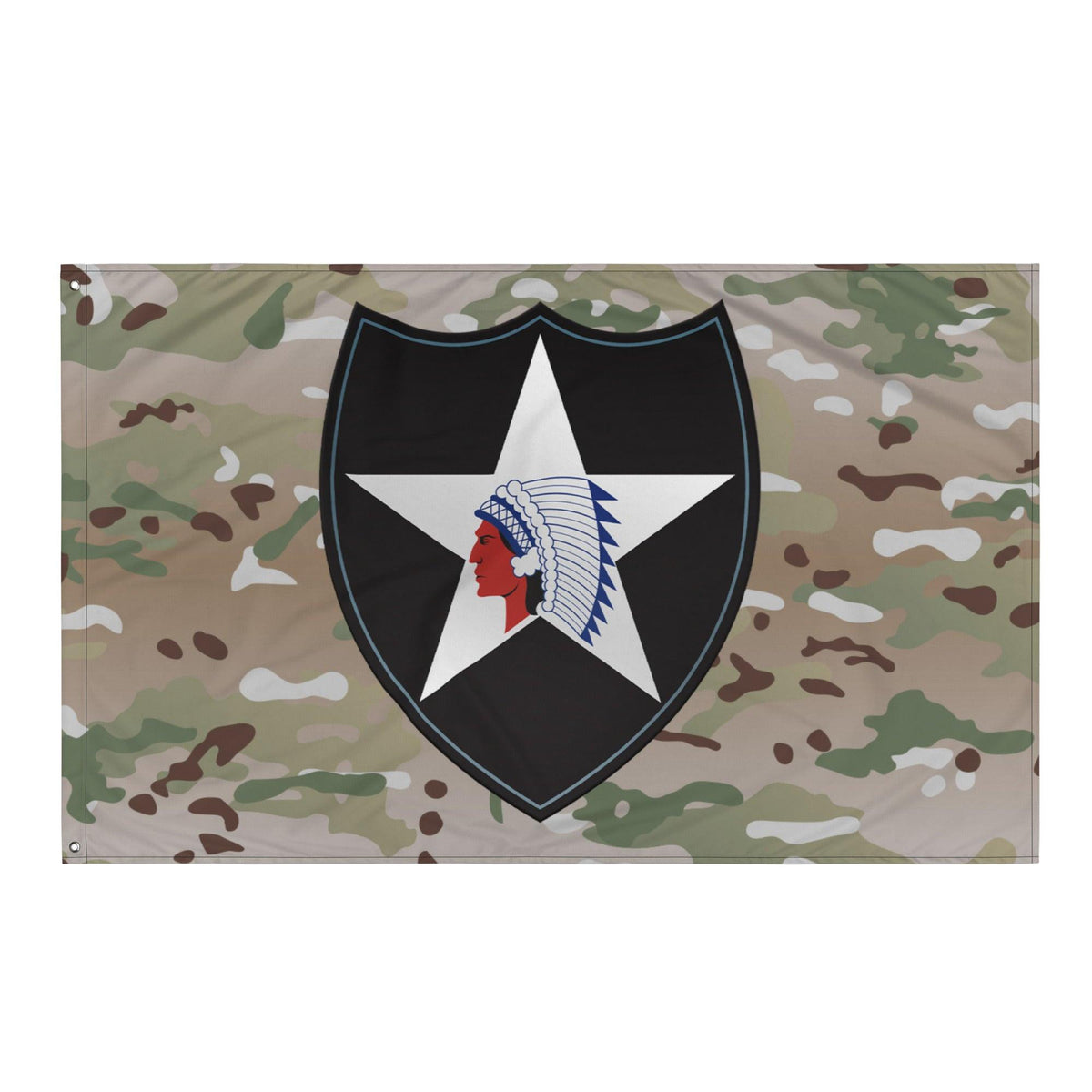 2nd Infantry Division Multicam OCP Camouflage Flag