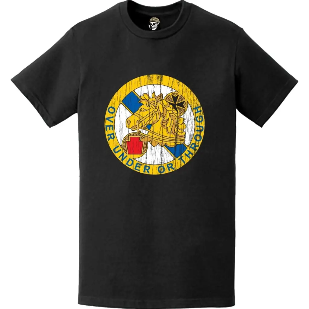 Distressed 104th Cavalry Regiment Logo Emblem T-Shirt | Show Your Support