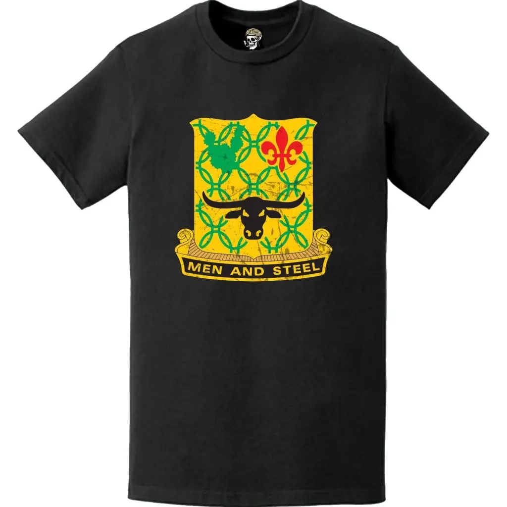 Distressed 149th Armor Regiment Emblem Logo T-Shirt - U.S. Army Armor ...