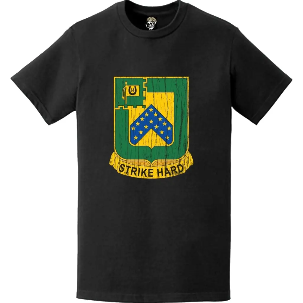 Distressed 16th Cavalry Regiment Logo Emblem T-Shirt | Show Your Support