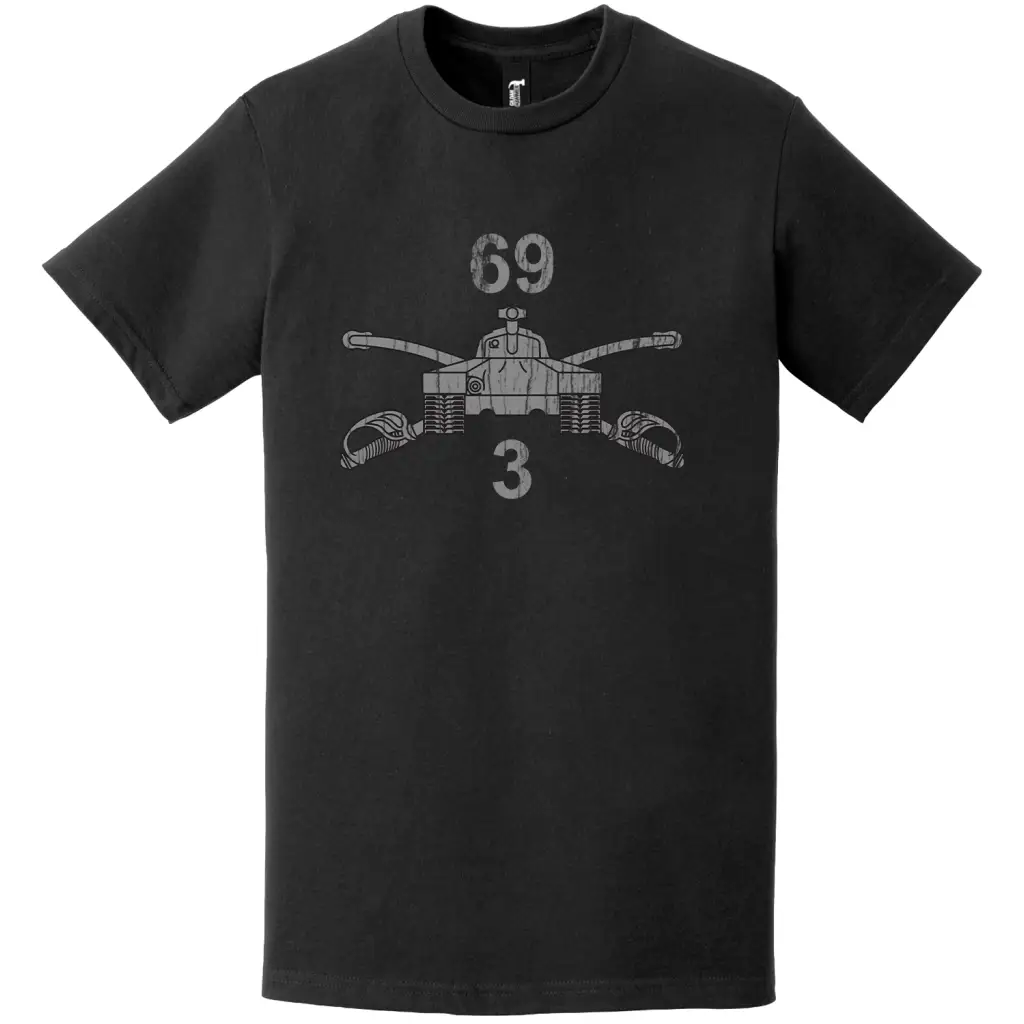 Distressed 3-69 Armor Regiment Logo Emblem T-Shirt