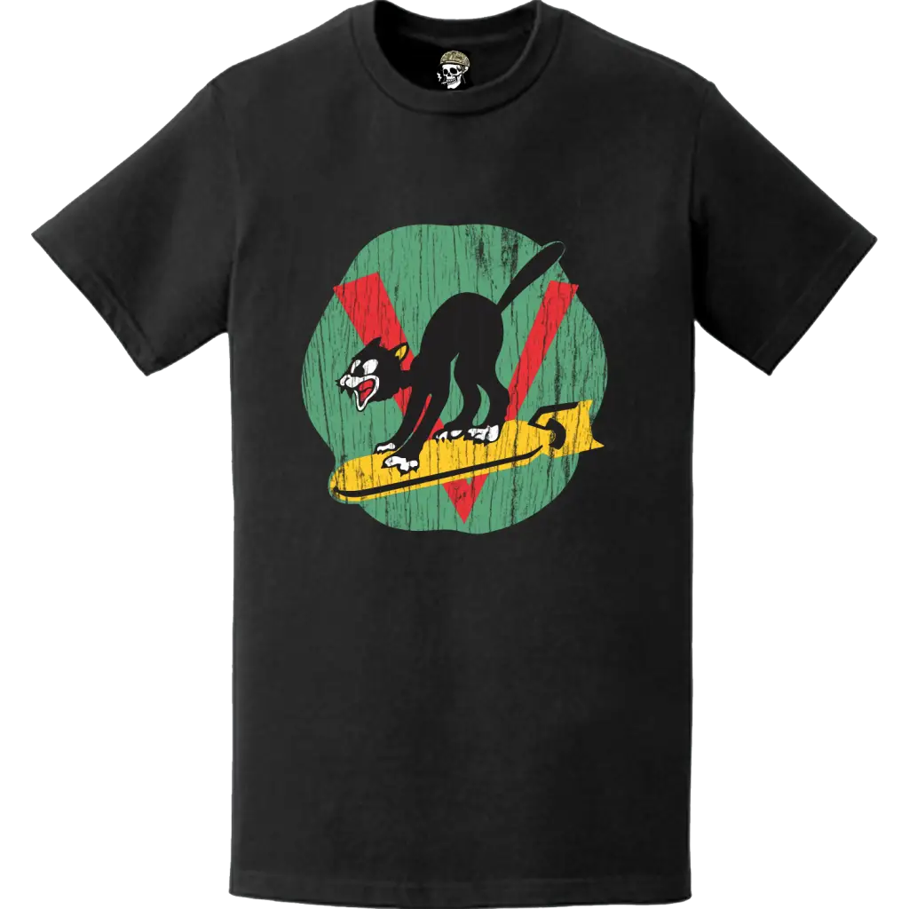 Distressed 553rd Bombardment Squadron USAAF World War II Logo Emblem T