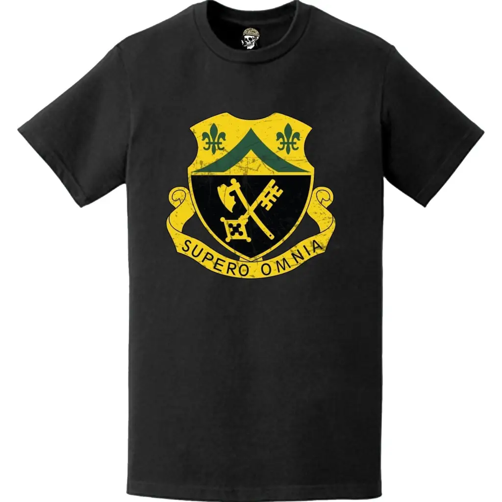 Distressed 81st Armor Regiment Logo Emblem Crest T-Shirt