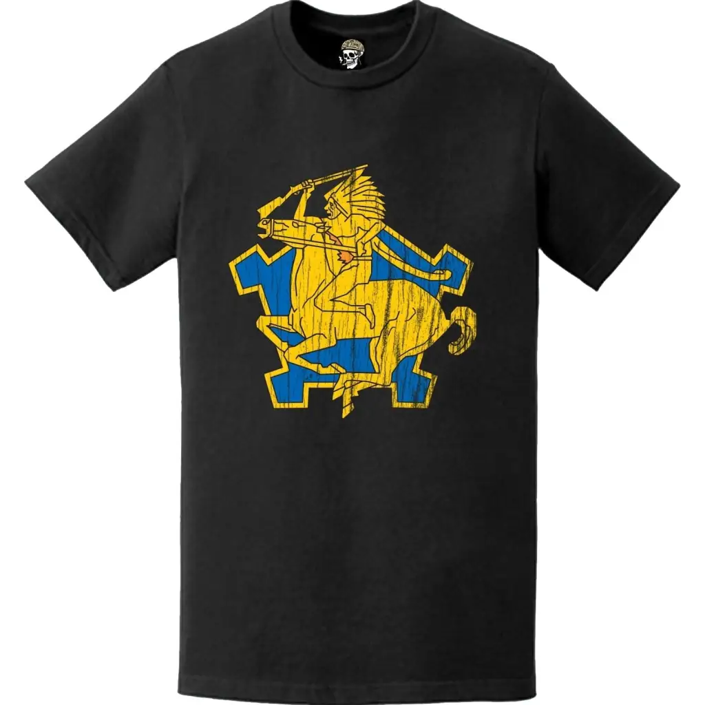 Distressed 9th Cavalry Regiment Logo Emblem T-Shirt