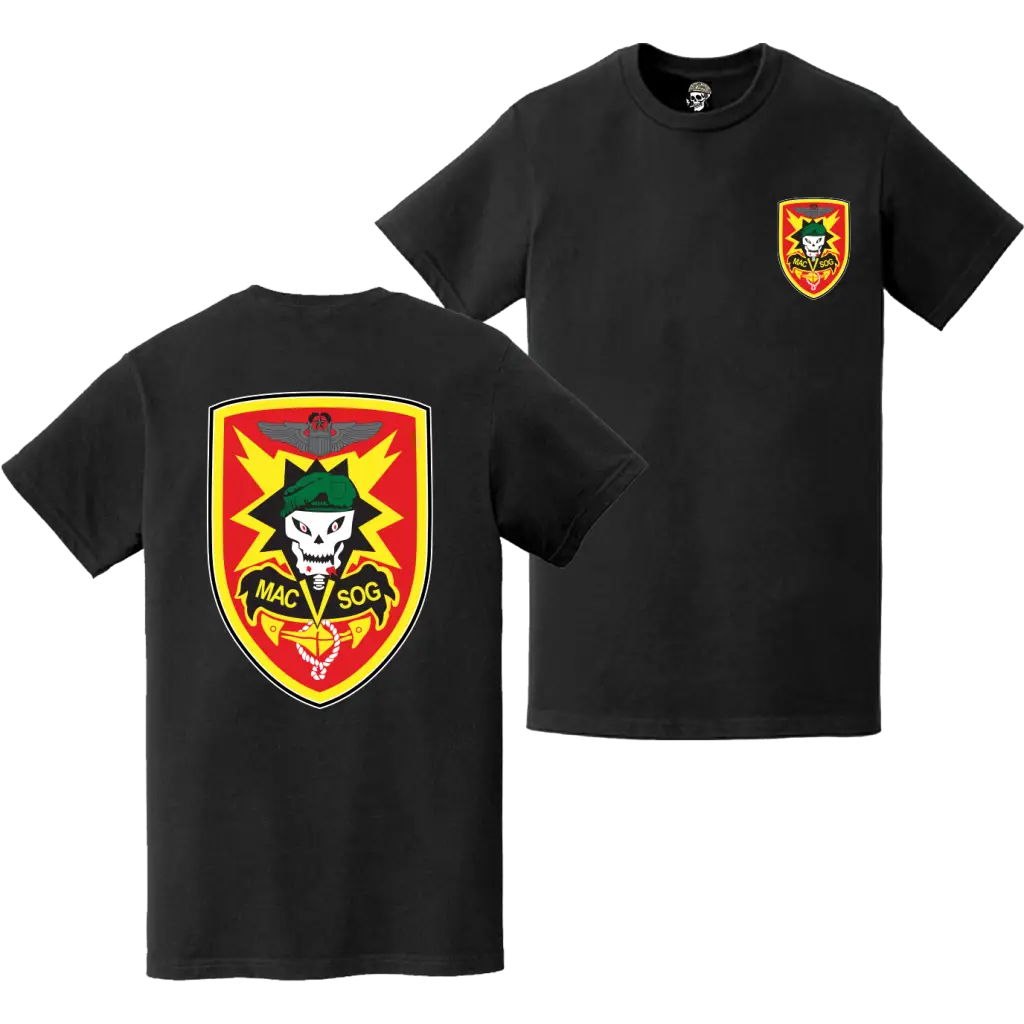 Double-Sided MACV-SOG Logo Emblem T-Shirt