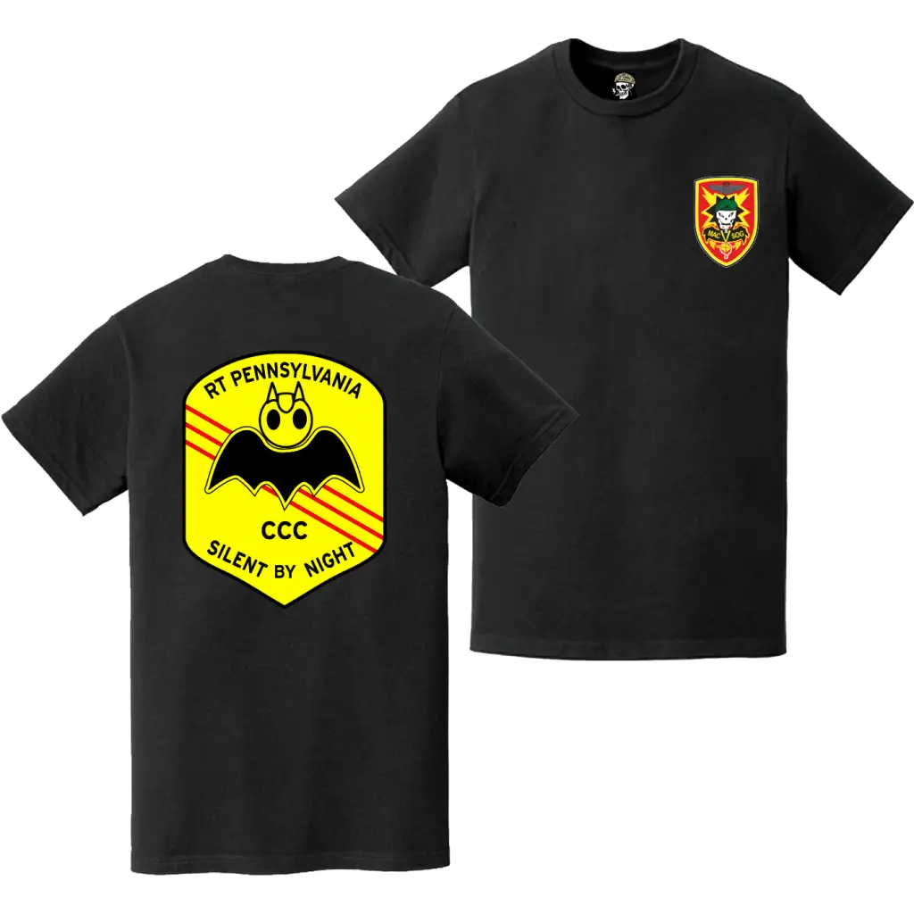 Double-Sided MACV-SOG RT Pennsylvania Vietnam Logo T-Shirt