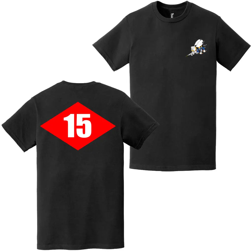 Double-Sided NMCB-15 Beep Seabees Emblem T-Shirt