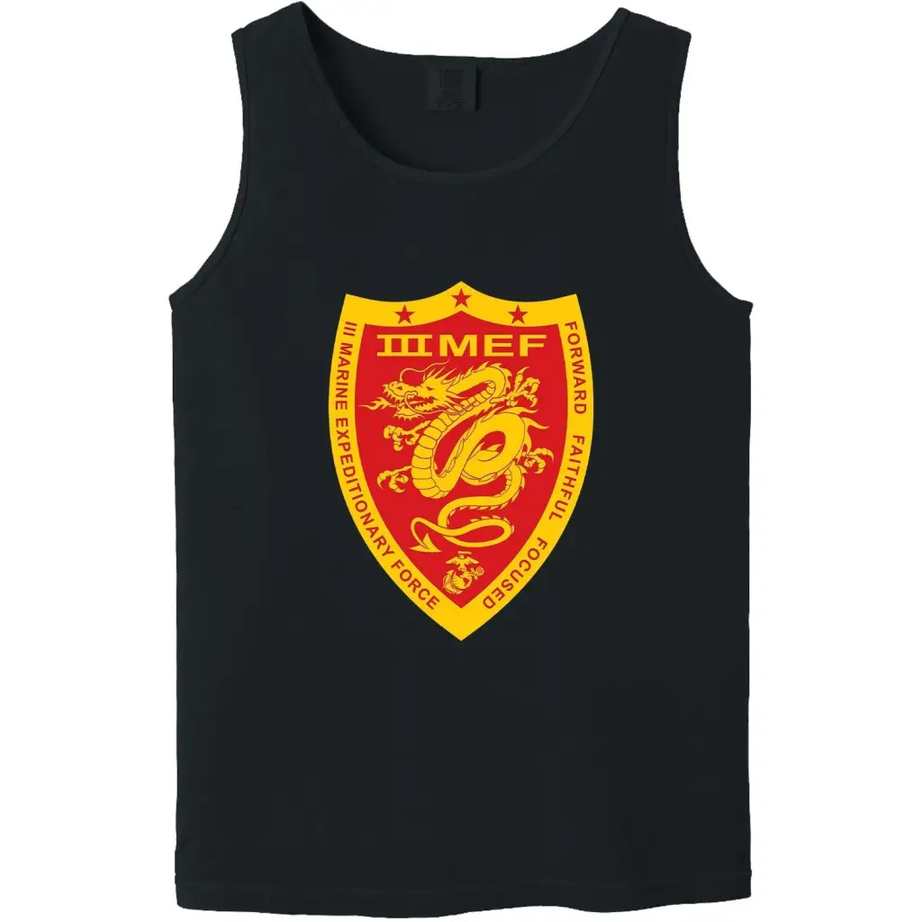 III Marine Expeditionary Force (III MEF) Unit Logo Emblem Tank Top