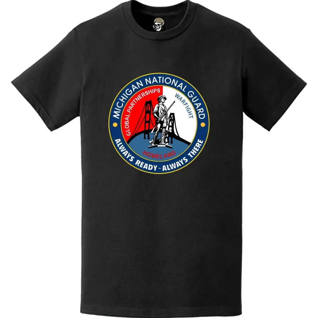 Michigan National Guard Logo Emblem T-Shirt