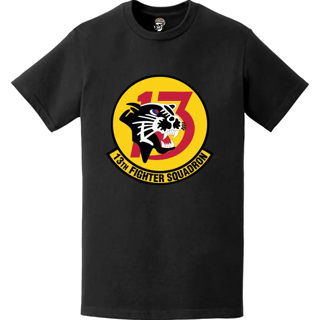 Official 13th Fighter Squadron (13th FS) 'Panthers' Logo Emblem T-Shir