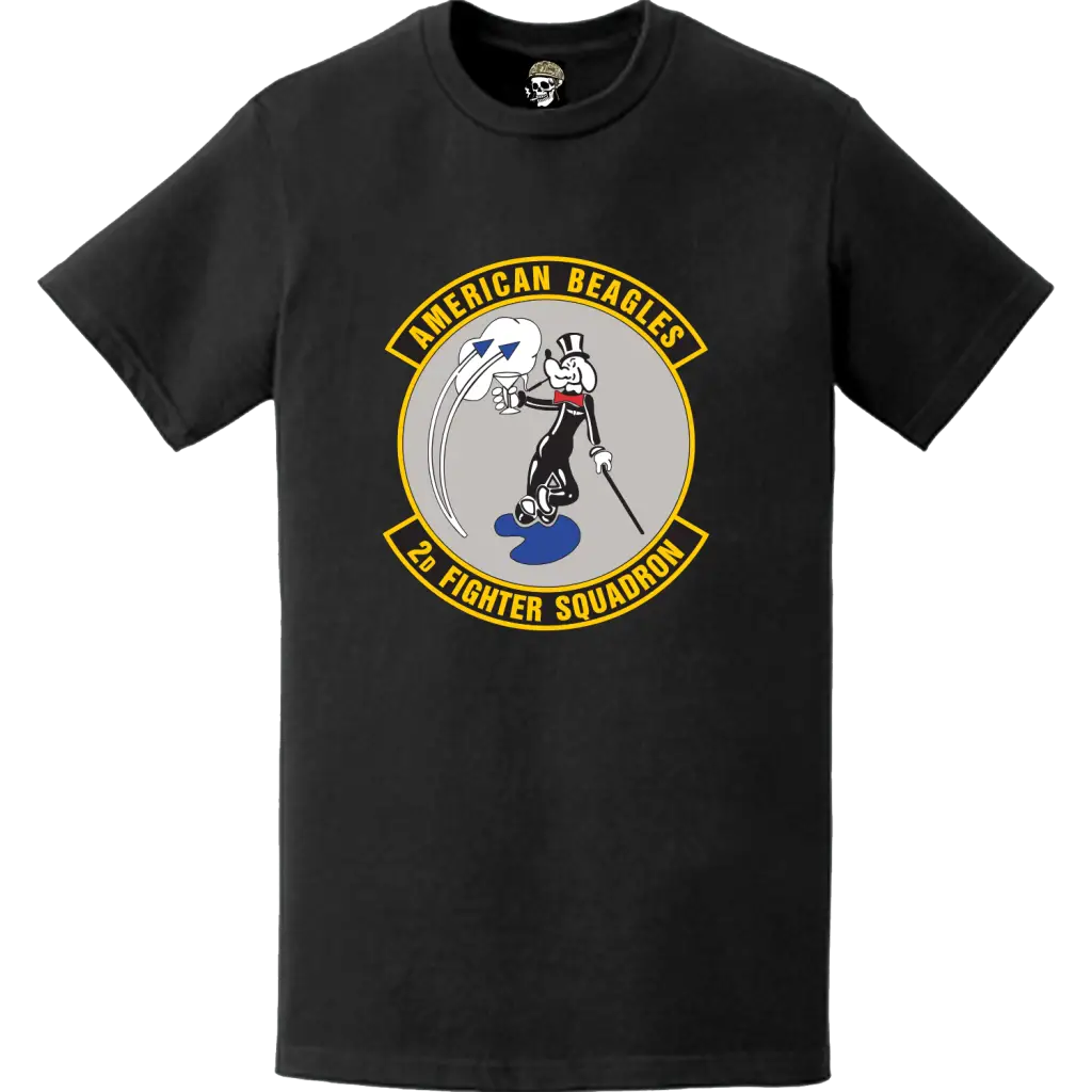 Official 2nd Fighter Squadron (2nd FS) 'American Beagles' Logo Emblem