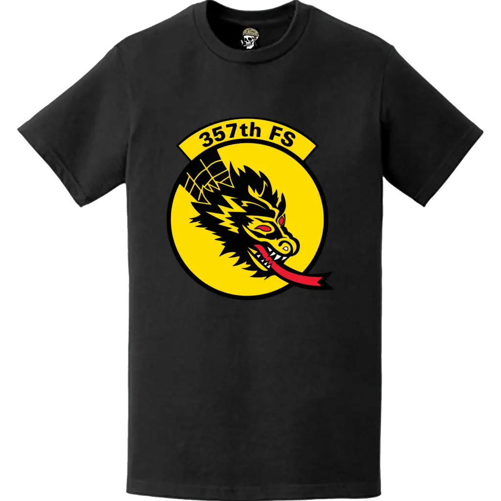 Official 357th Fighter Squadron (357th FS) 'Dragons' Logo Emblem T-Shi