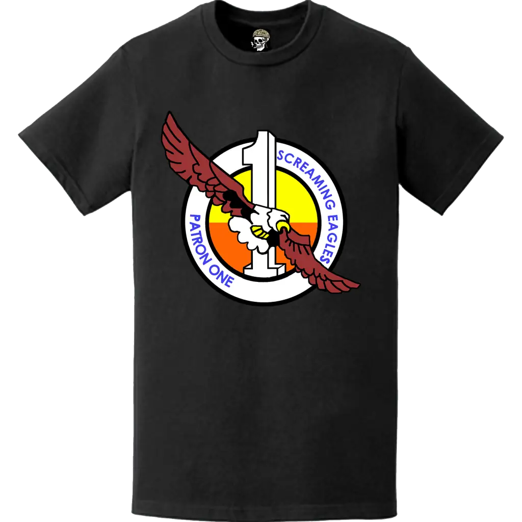 Patrol Squadron 1 (VP-1) Patch Logo Decal Emblem Chest T-Shirt