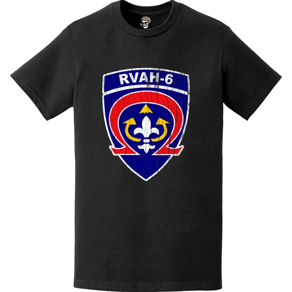 RVAH-6 Distressed Patch Logo Decal Emblem T-Shirt