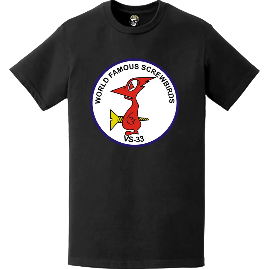 Sea Control Squadron 33 (VS-33) 'Screwbirds' Patch Logo Decal Emblem T