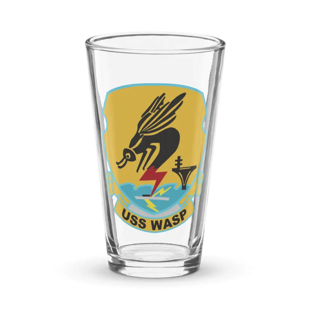 USS Wasp (CV-18) Pint Beer Glass