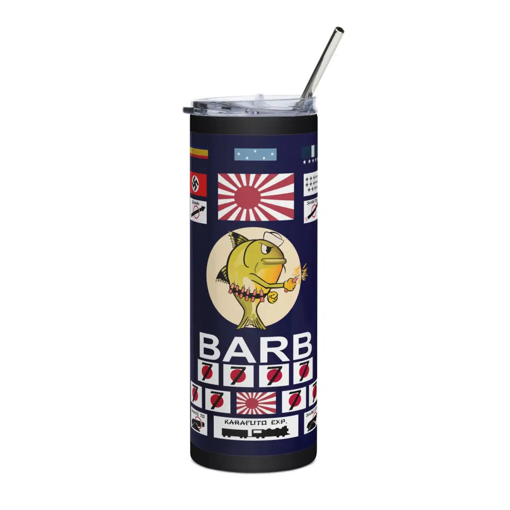 USS Barb SS-220 Battle Flag Stainless Steel Tumbler