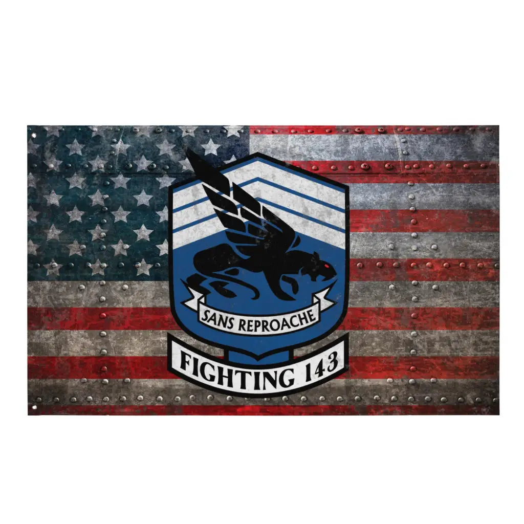 Strike Fighter Squadron 143 (VFA-143) Indoor Wall Flag