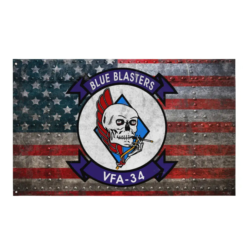 Strike Fighter Squadron 34 (VFA-34) Indoor Wall Flag