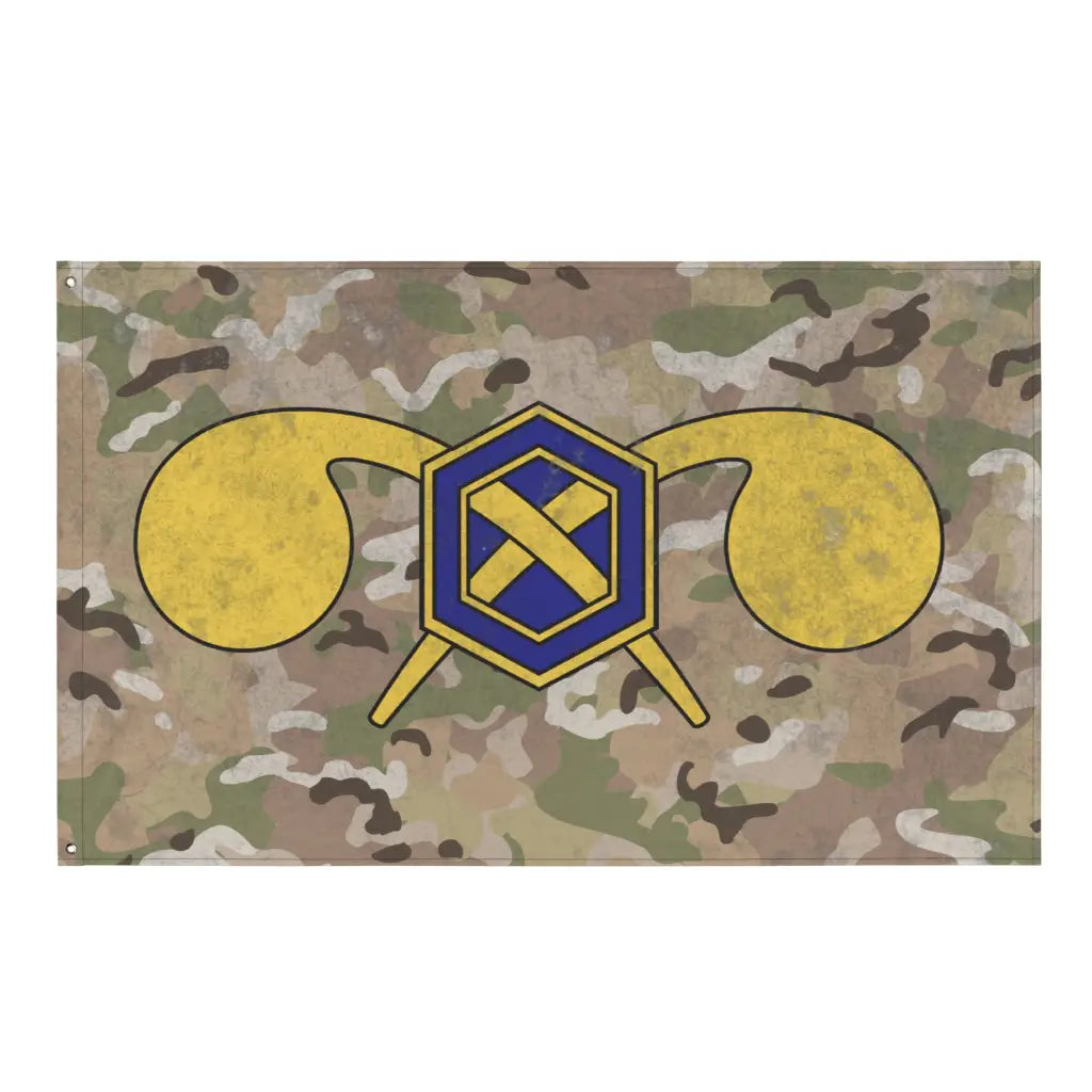 U.S. Army Chemical Corps Branch OCP Camo Indoor Wall Flag
