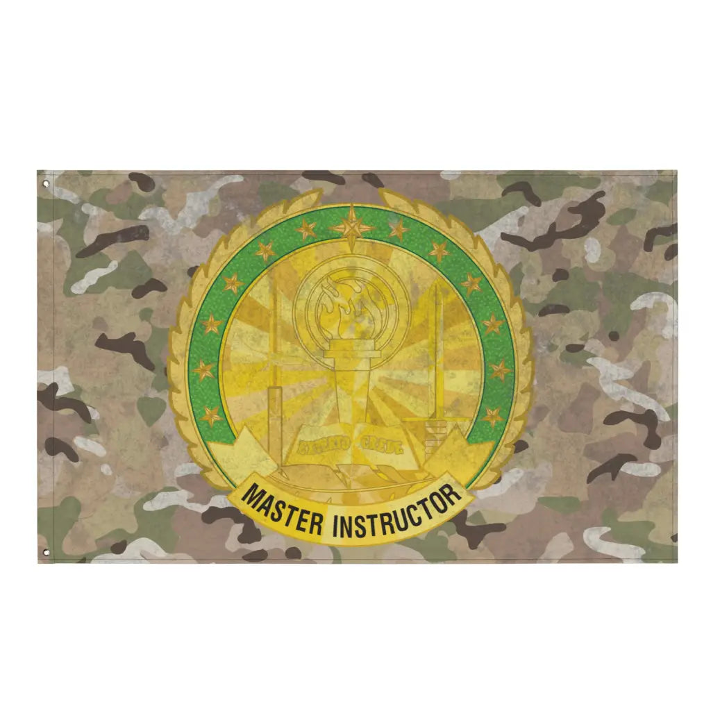 U.S. Army Master Instructor Badge Indoor Wall Flag