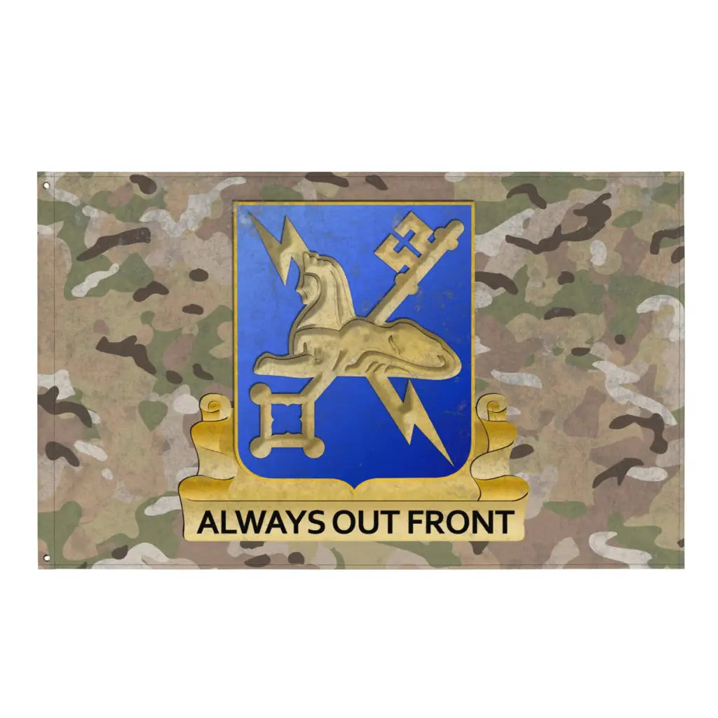 U.S. Army Military Intel Corps 'Always Out Front' Indoor Wall Flag