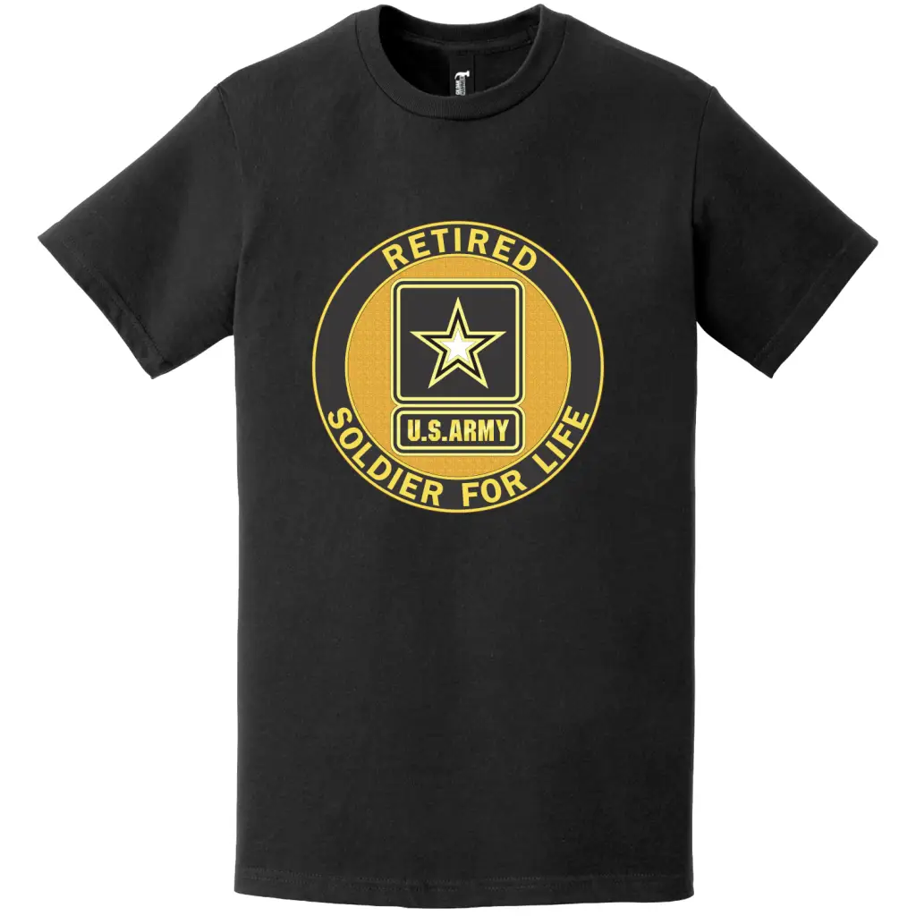 U.S. Army Retired "Soldier for Life" Logo T-Shirt