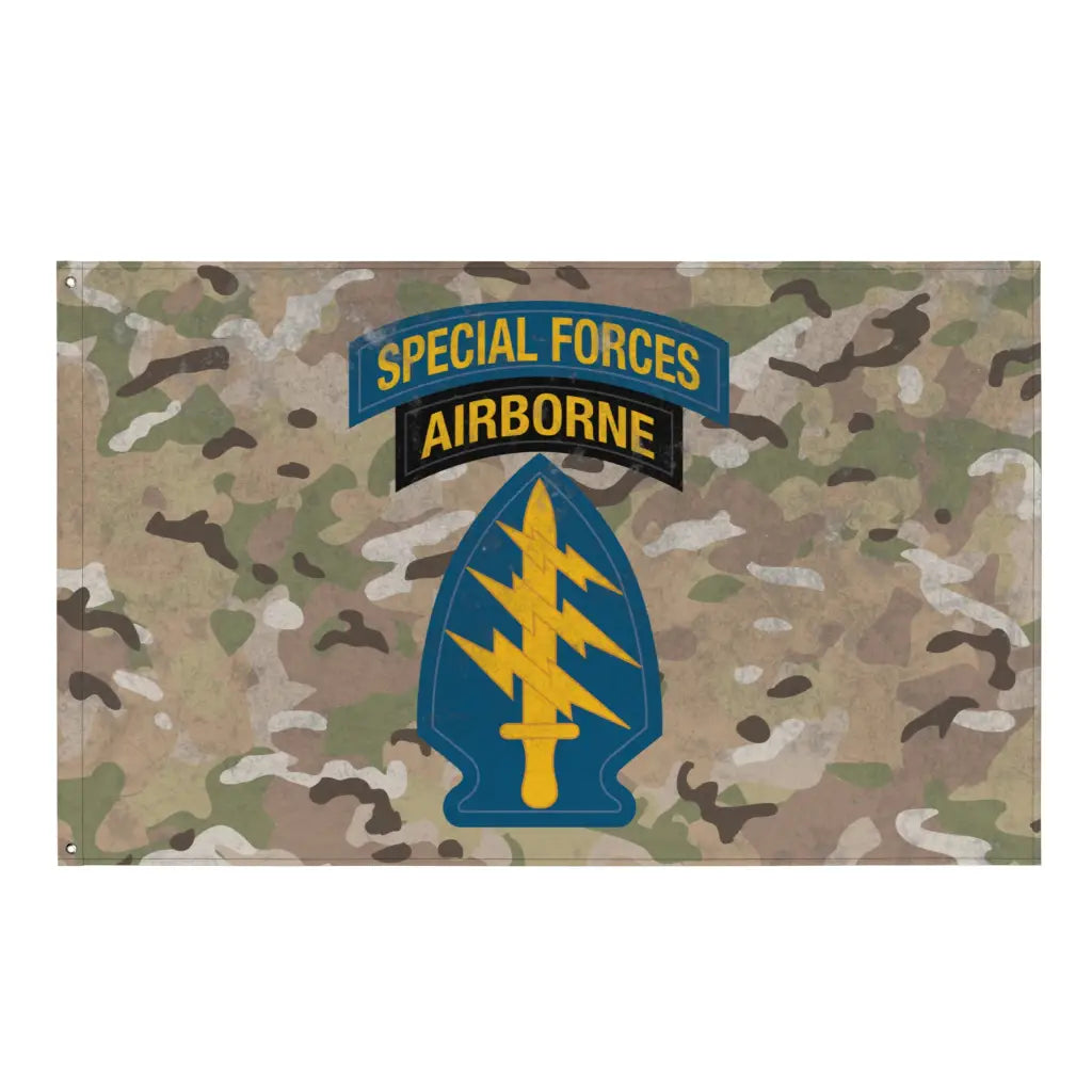 U.S. Army Special Forces Tab OCP Camo Indoor Wall Flag