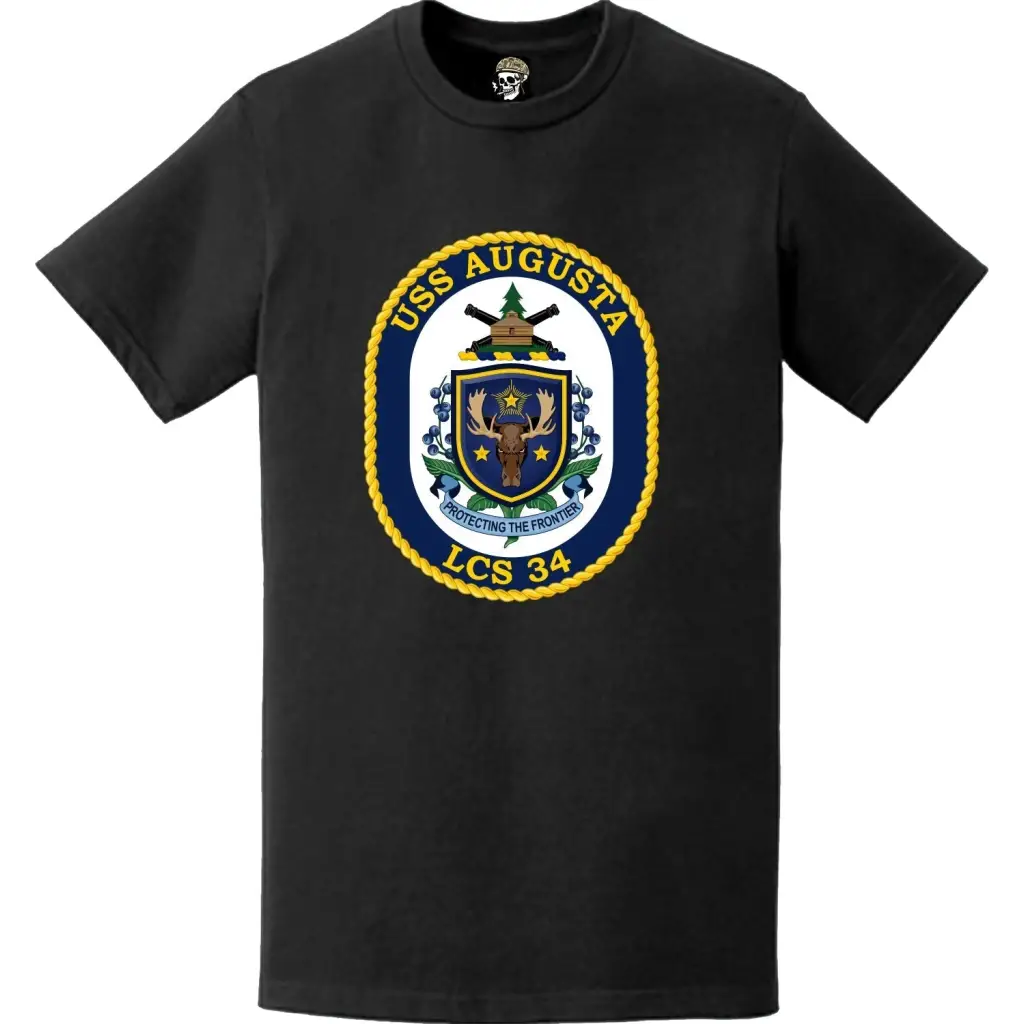USS Augusta (LCS-34) Ship's Crest Logo Emblem T-Shirt