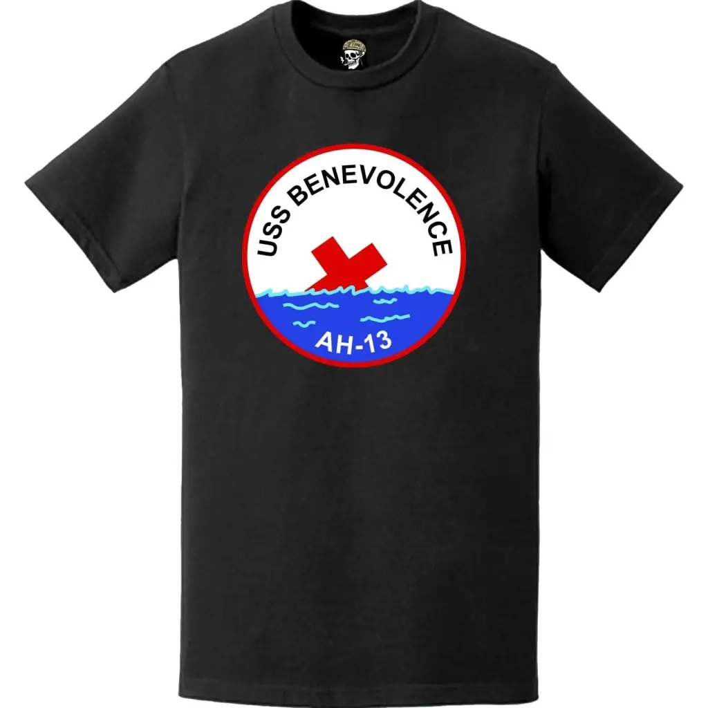 USS Benevolence (AH-13) Ship's Crest Emblem T-Shirt - U.S. Navy ...