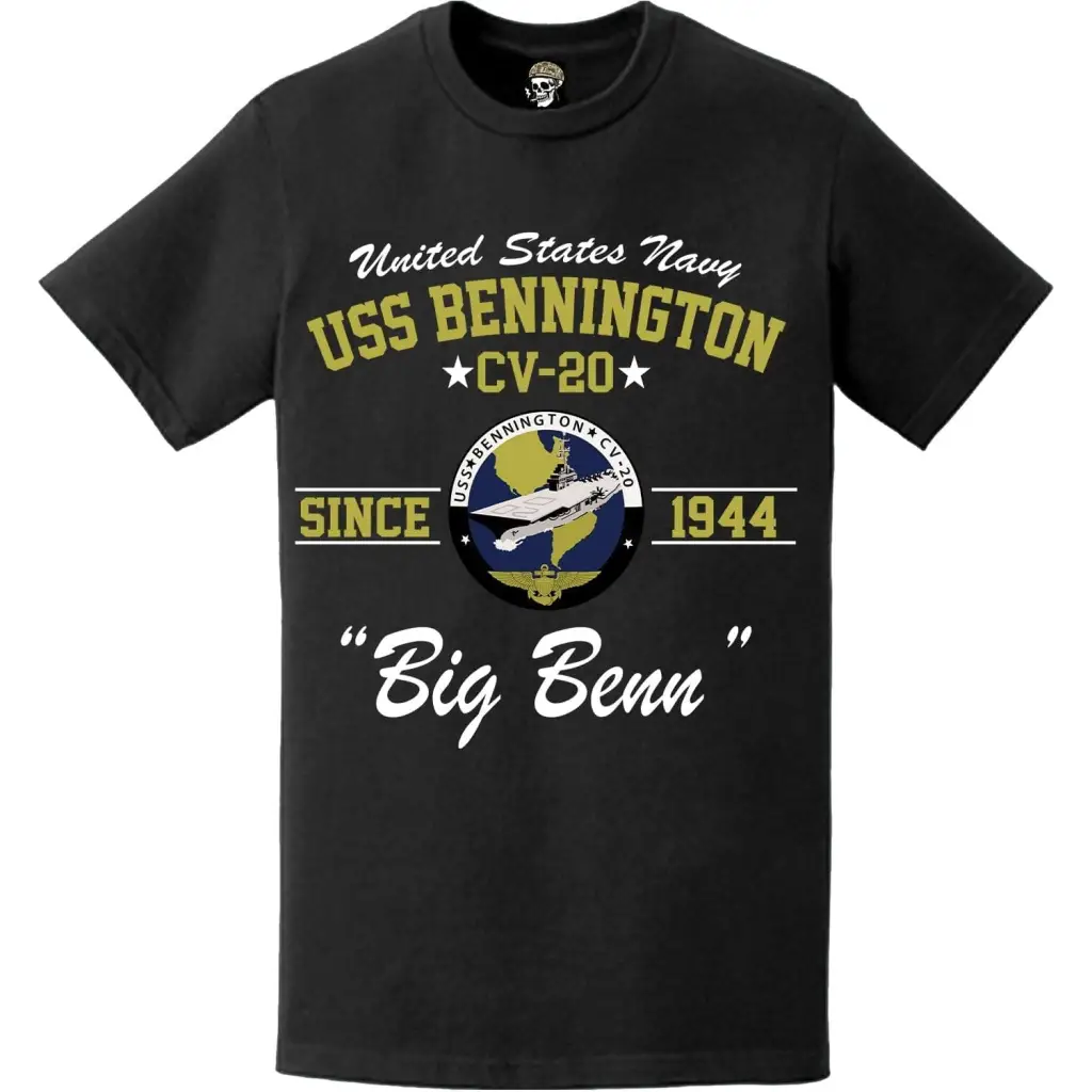 USS Bennington (CV-20) Since 1944 Motto T-Shirt