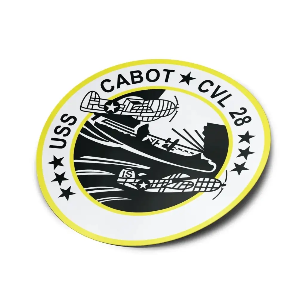 USS Cabot (CVL-28) Die-Cut Vinyl Sticker Decal
