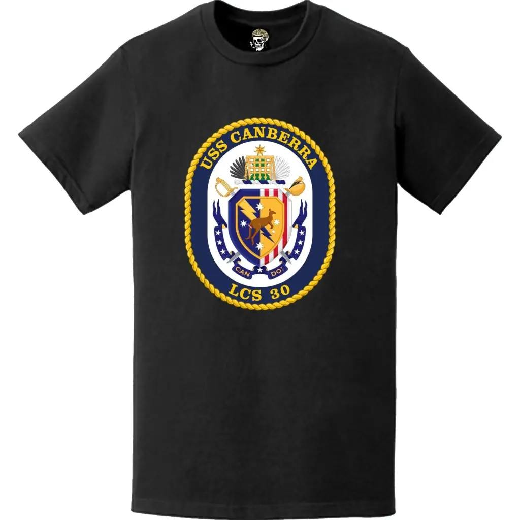 USS Canberra (LCS-30) Ship's Crest Logo Emblem T-Shirt
