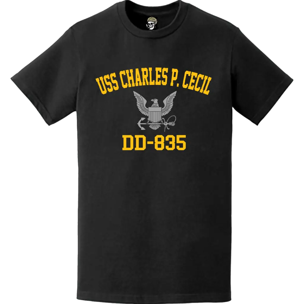 USS Charles P. Cecil (DD-835) Commemorative Logo Veteran T-Shirt