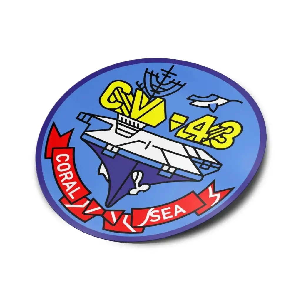 USS Coral Sea (CV-43) Die-Cut Vinyl Sticker Decal