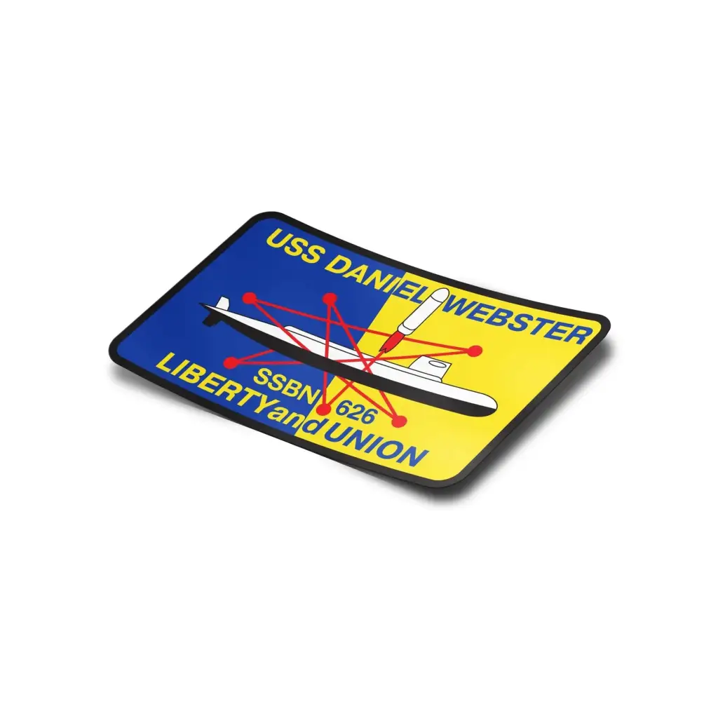 USS Daniel Webster (SSBN-626) Die-Cut Vinyl Sticker Decal
