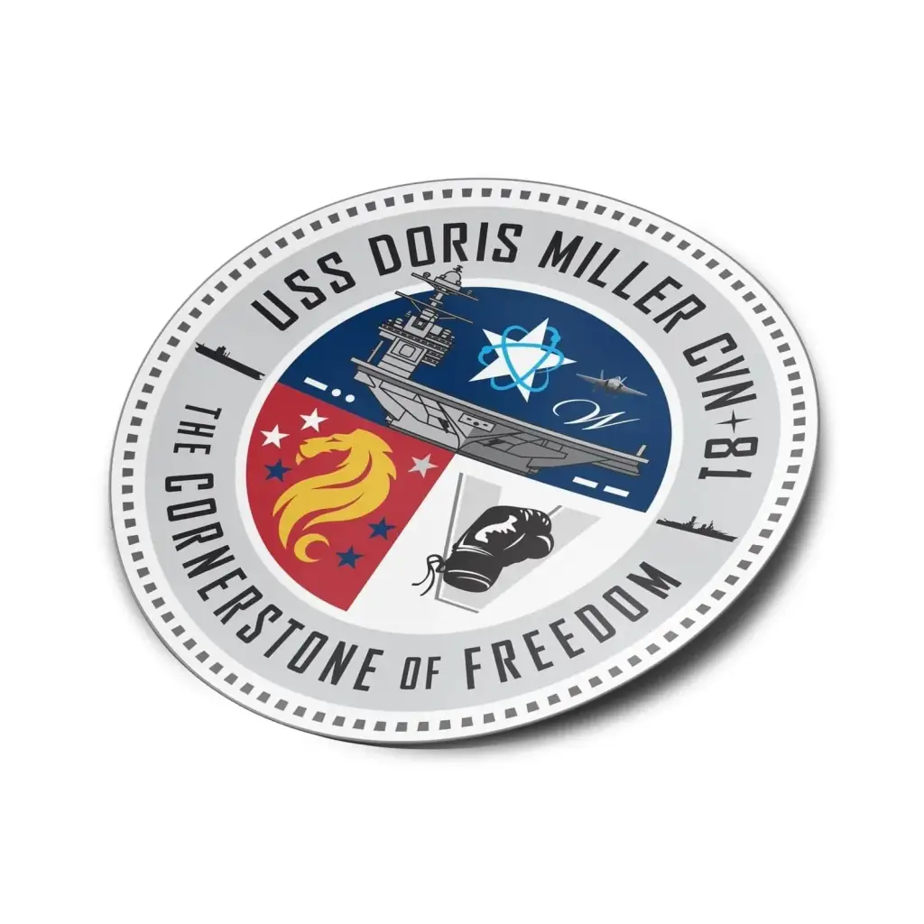 USS Doris Miller (CVN-81) Die-Cut Vinyl Sticker Decal