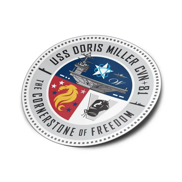 USS Doris Miller (CVN-81) Die-Cut Vinyl Sticker Decal