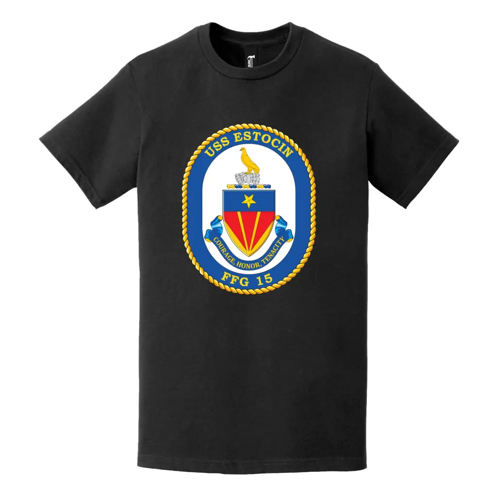 USS Estocin (FFG-15) Logo Emblem T-Shirt