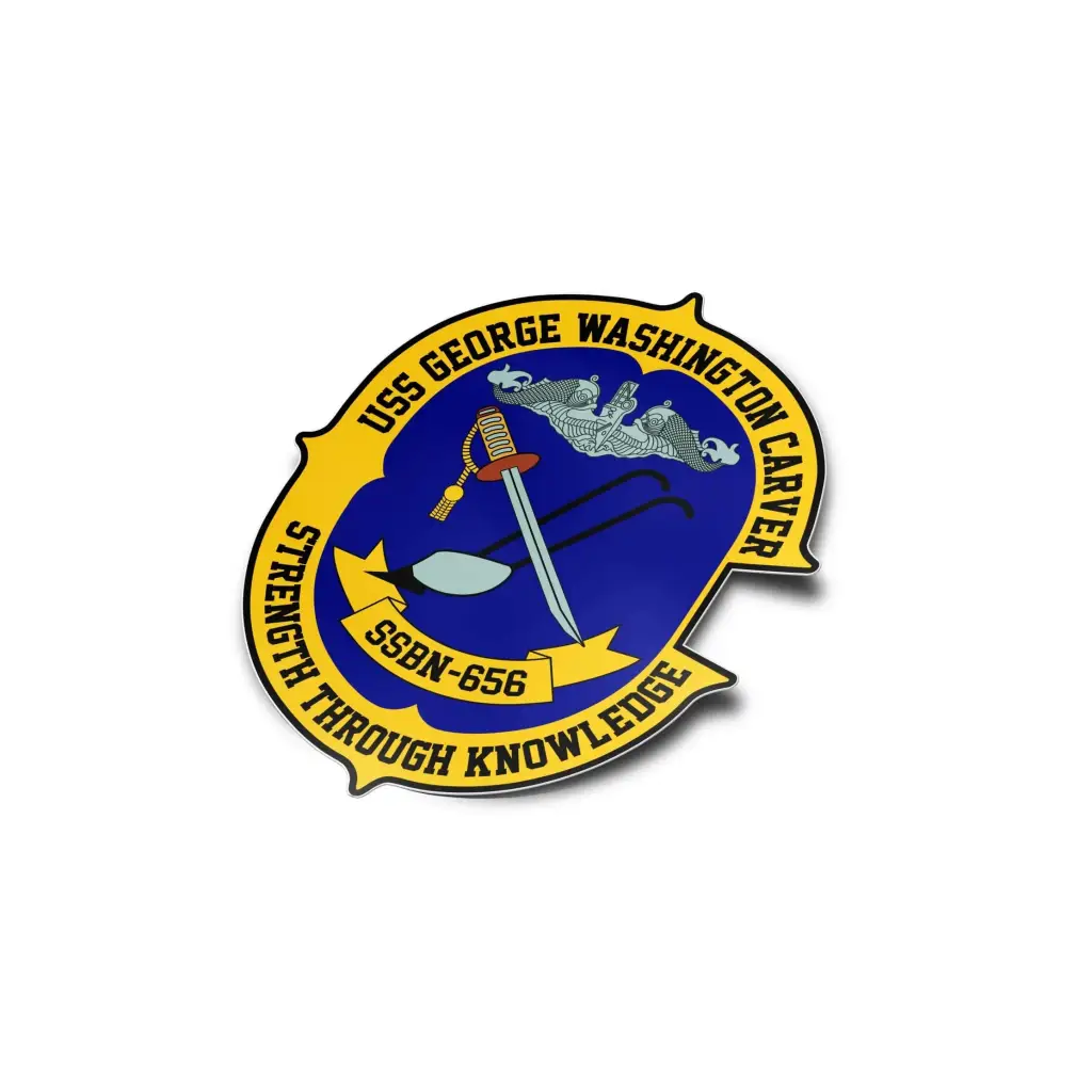 USS George Washington Carver (SSBN-656) Die-Cut Vinyl Sticker Decal