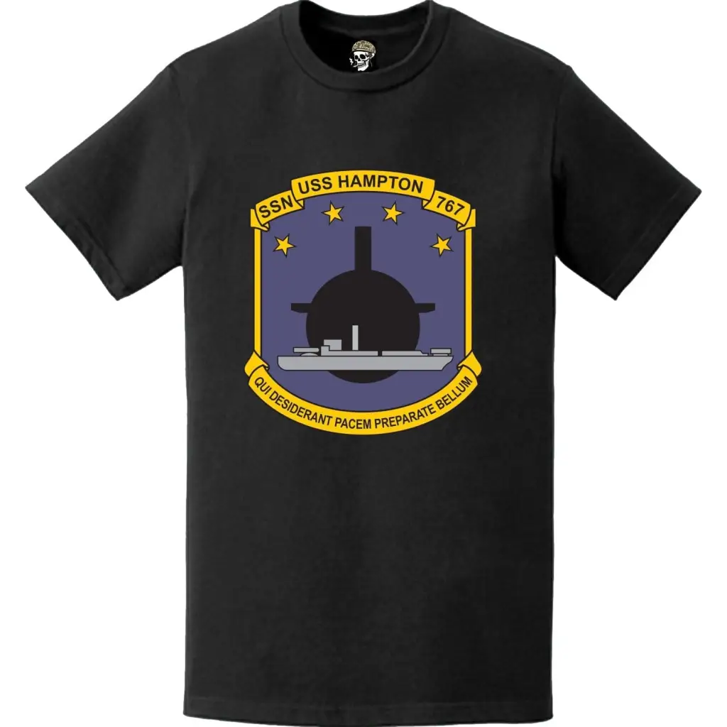 USS Hampton (SSN-767) Submarine Logo T-Shirt