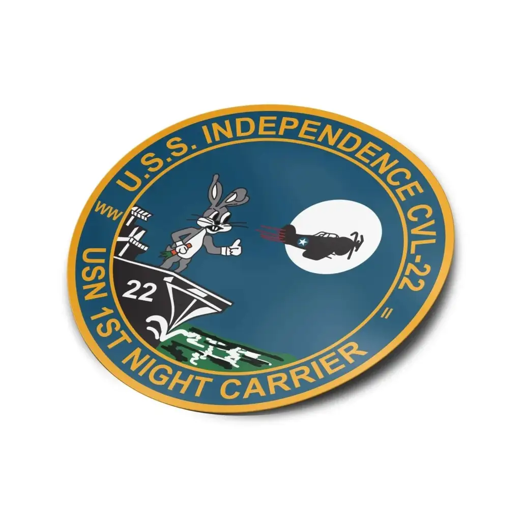 USS Independence (CVL-22) Die-Cut Vinyl Sticker Decal