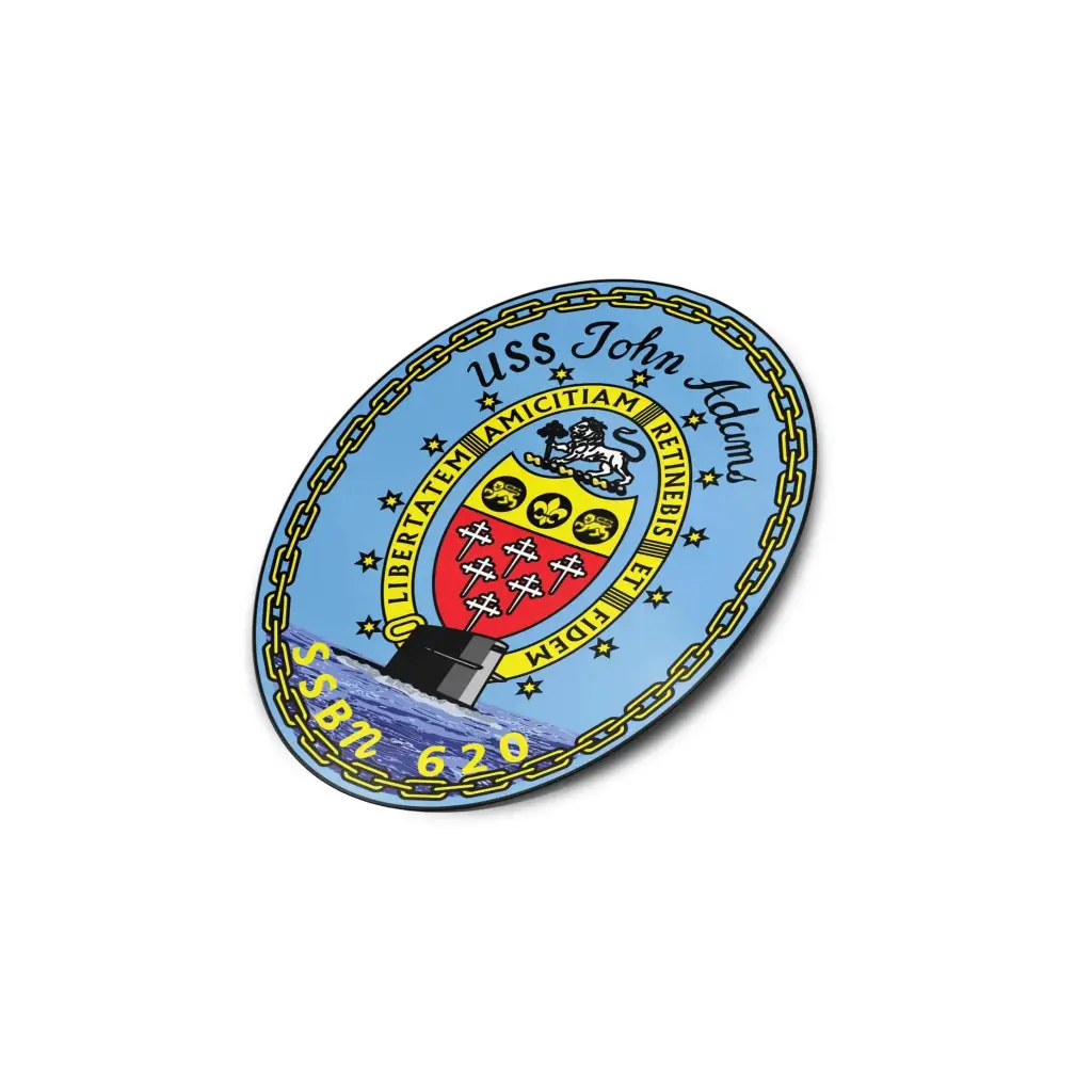USS John Adams (SSBN-620) Die-Cut Vinyl Sticker Decal
