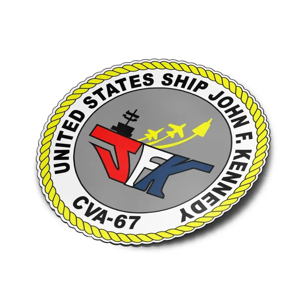 USS John F. Kennedy (CVA-67) Die-Cut Vinyl Sticker Decal