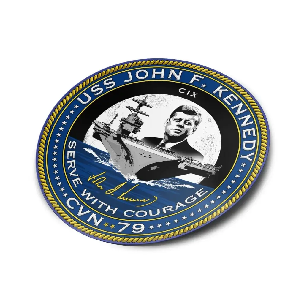 USS John F. Kennedy (CVN-79) Die-Cut Vinyl Sticker Decal